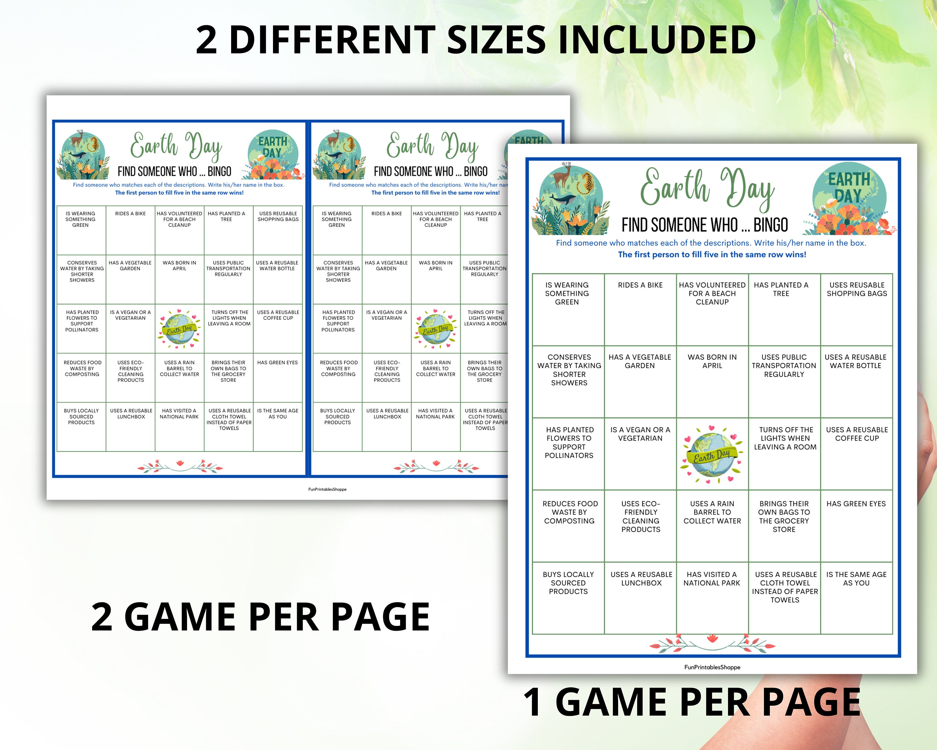 Earth Day Find Someone Who,earth Day Bingo Game,find the Guest,earth ...