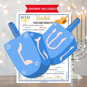 Hanukkah Trivia Game,jewish Trivia,hanukkah Printable Trivia,holiday ...
