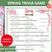 Spring Trivia Game, Fun Spring Questions, Spring Activity for Kids ...