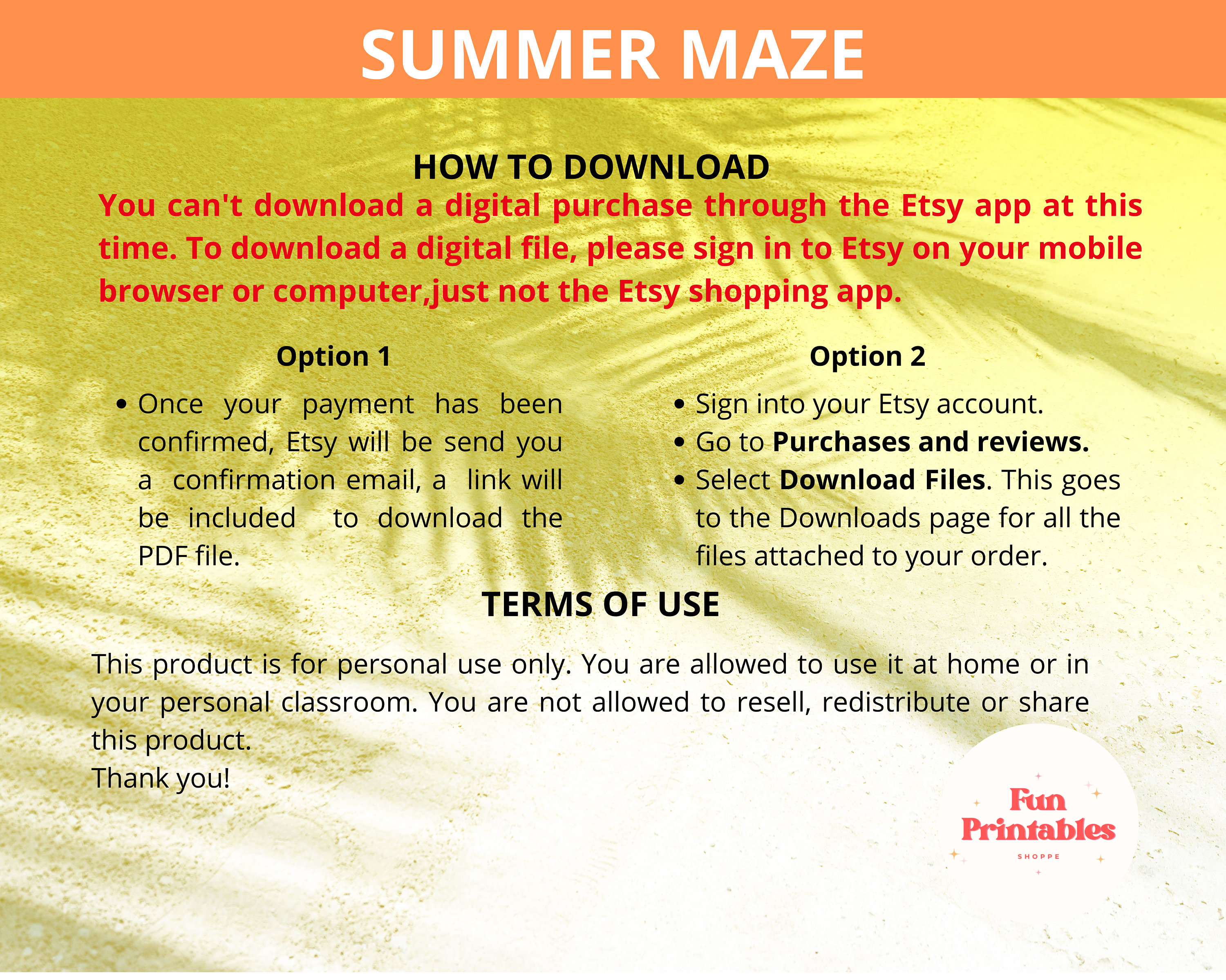 Summer Maze,summer Activity for Adults,summertime Party Games,summer ...