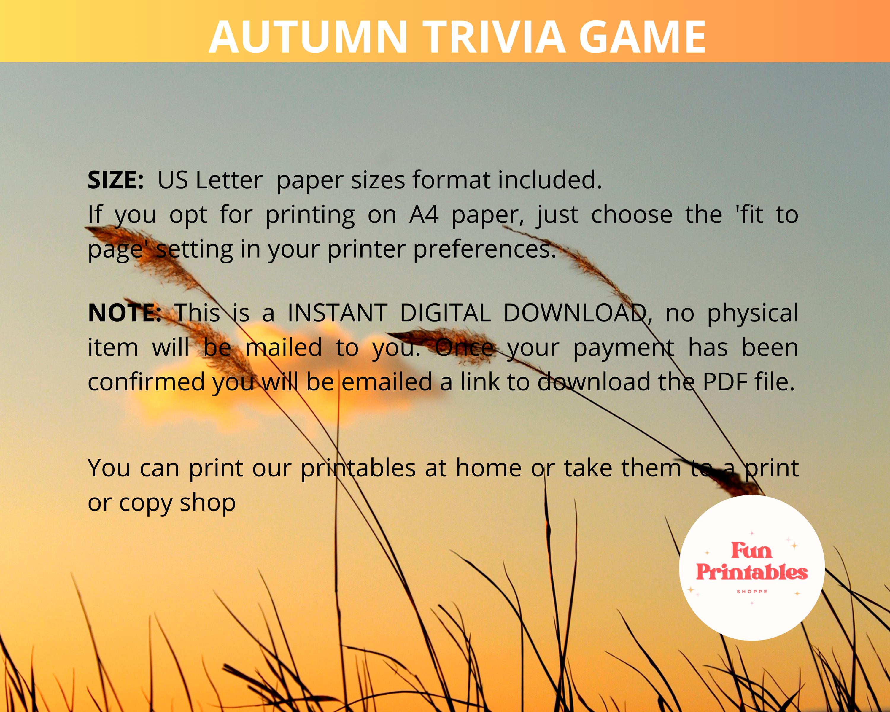 Fall Finish the Phrase,autumn Party,fall Activities,fun Harvest Game ...