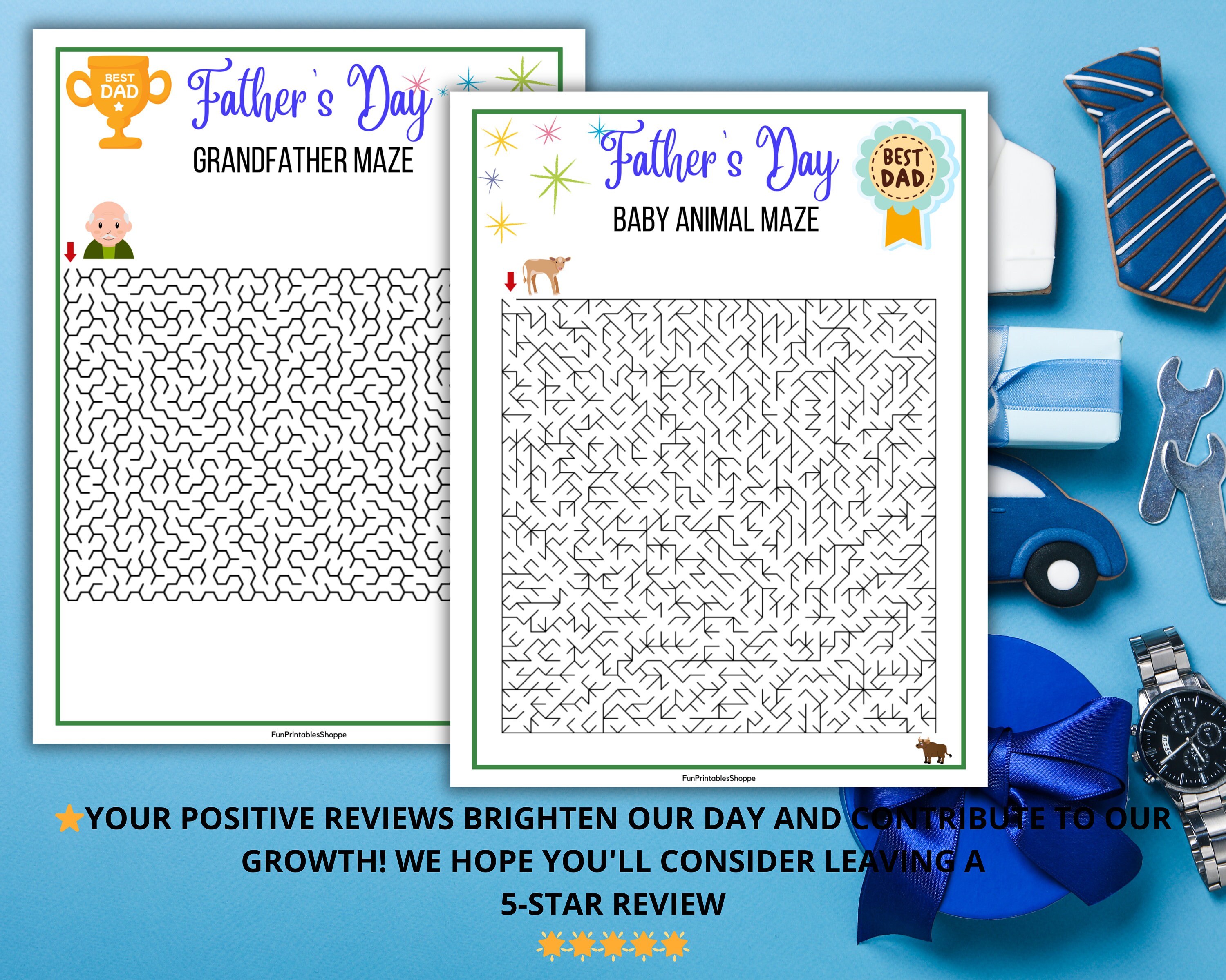 Fathers Day Maze, Father's Day Games, Maze for Kids,indoor Games,party ...