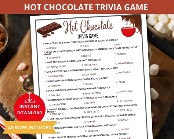 Hot Chocolate Quiz