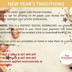 New Year's Eve Tradition Game,new Year Tradition Around the World, New ...