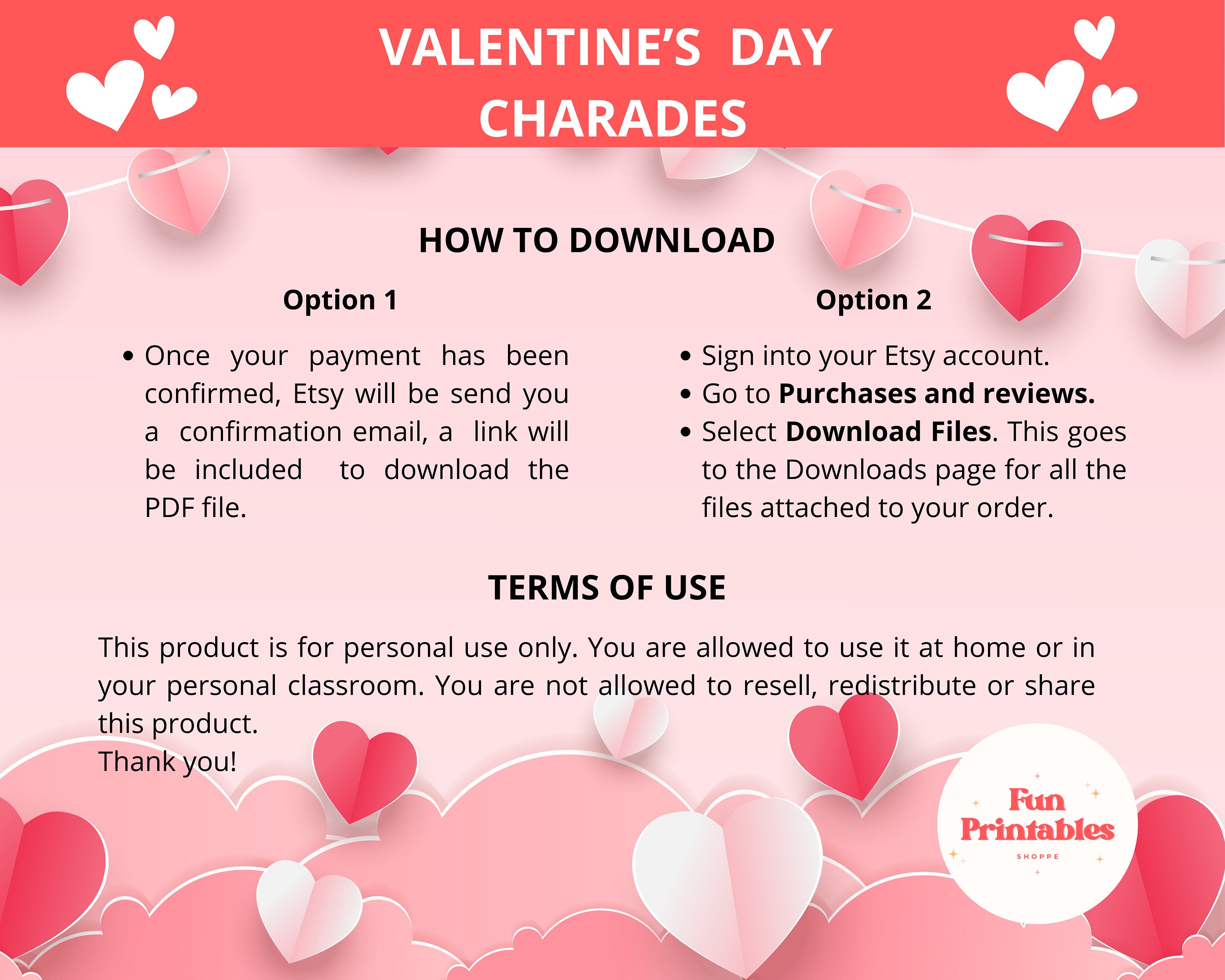 Valentine's Charades Game, Ice Breaker Games, Family Feud, Girls Night ...