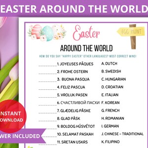 Easter Around the World, Easter Words, Printable Easter Games, Easter ...