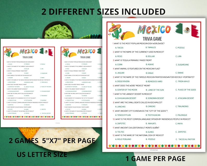 Mexico Trivia Game,mexican History Questions,mexico Quiz,mexican ...