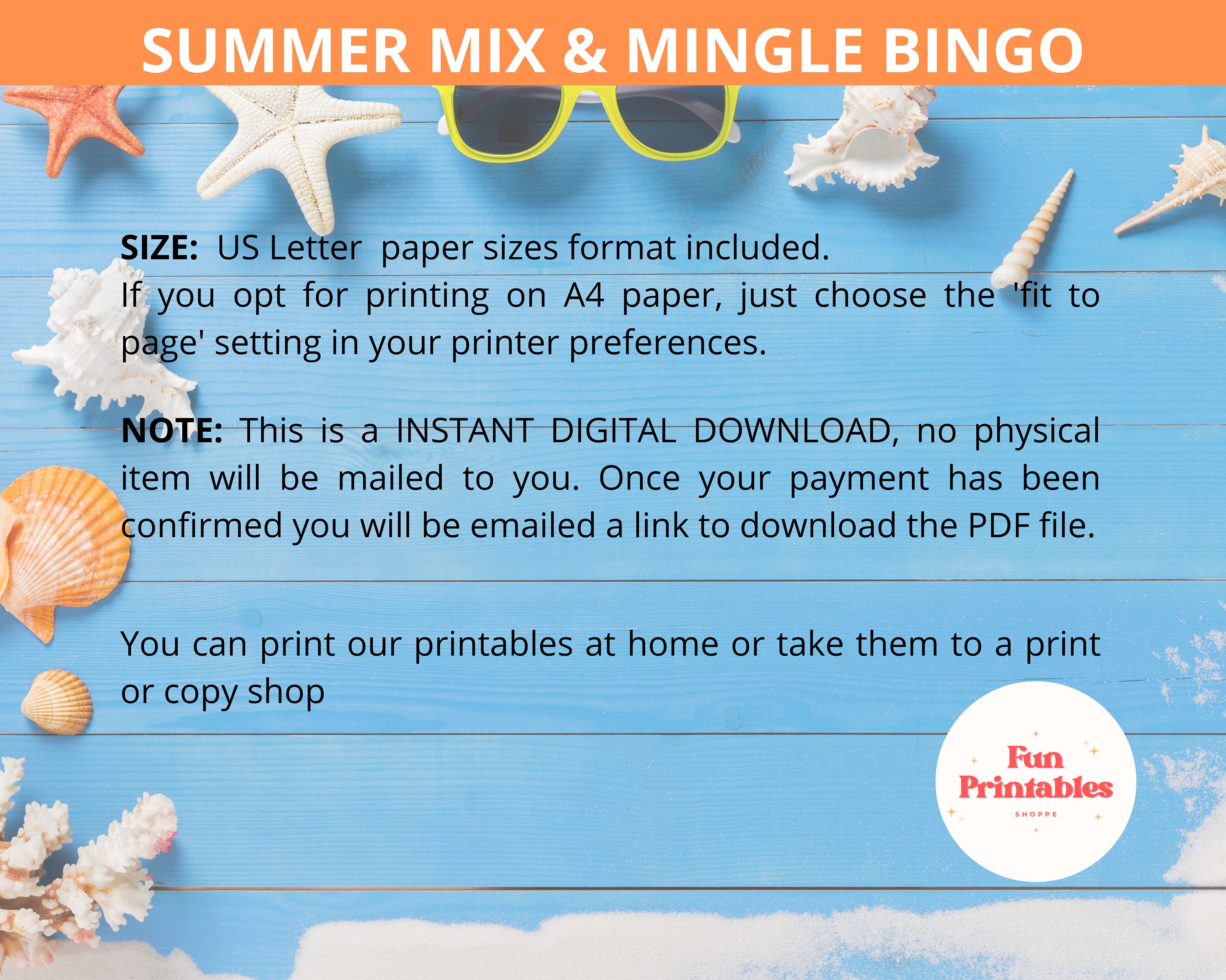 Summer Find Someone Who Bingo,summer Mix and Mingle Bingo,summer Bingo ...