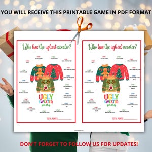 Who Has the Ugliest Sweater,christmas Ugly Sweater,xmas Icebreaker ...