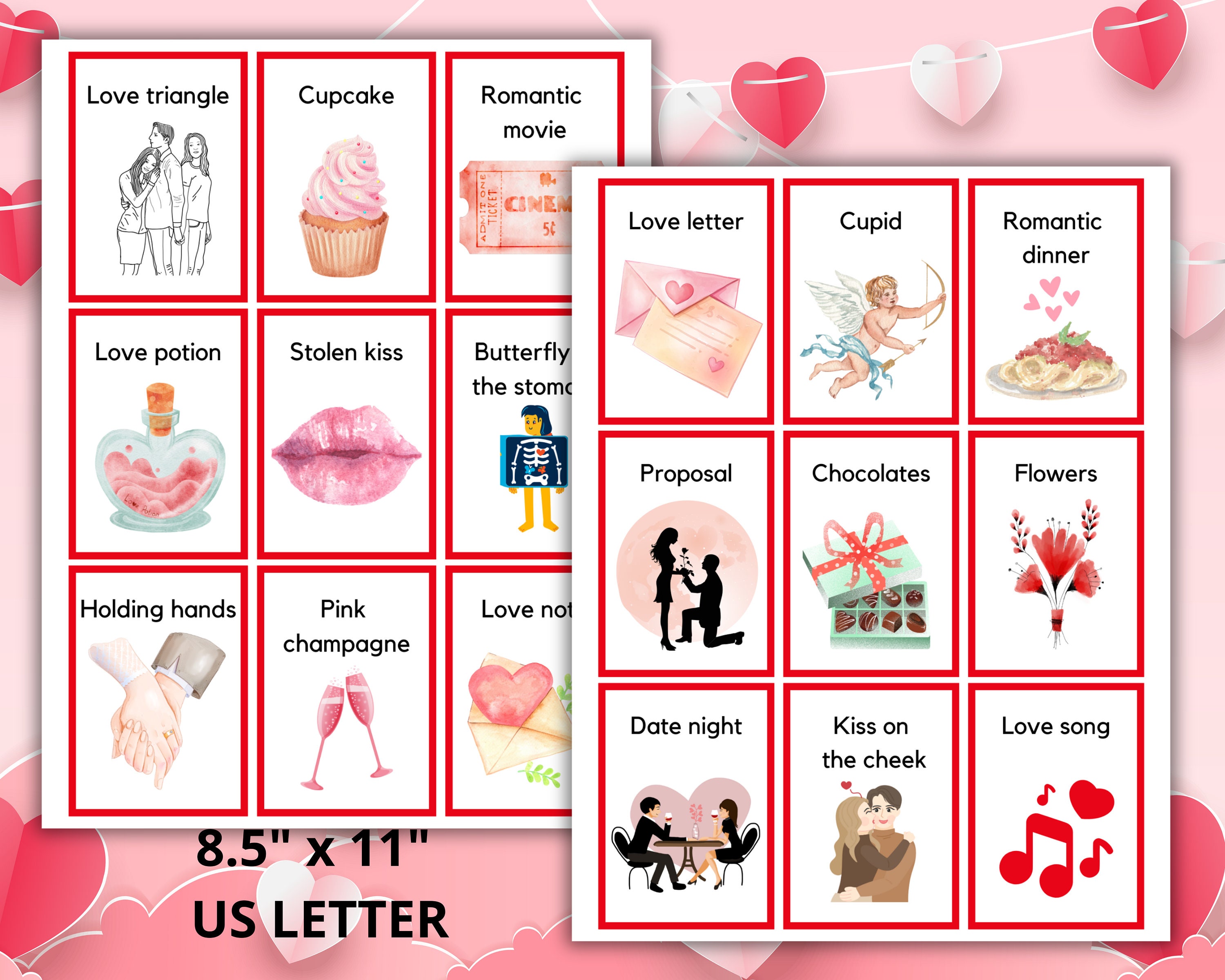 Valentine's Charades Game, Ice Breaker Games, Family Feud, Girls Night ...