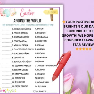 Easter Around the World, Easter Words, Printable Easter Games, Easter ...
