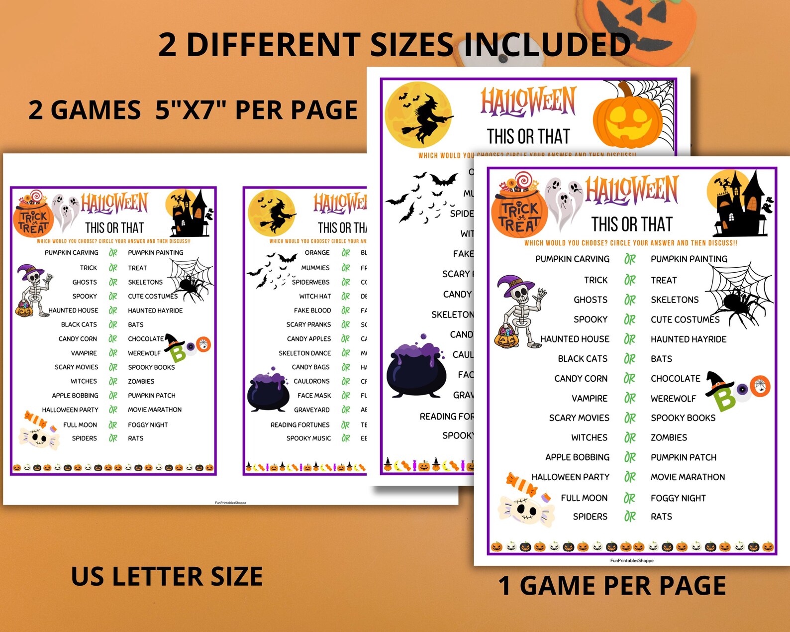 Halloween Would You Rather,halloween This or That Game,halloween Party ...