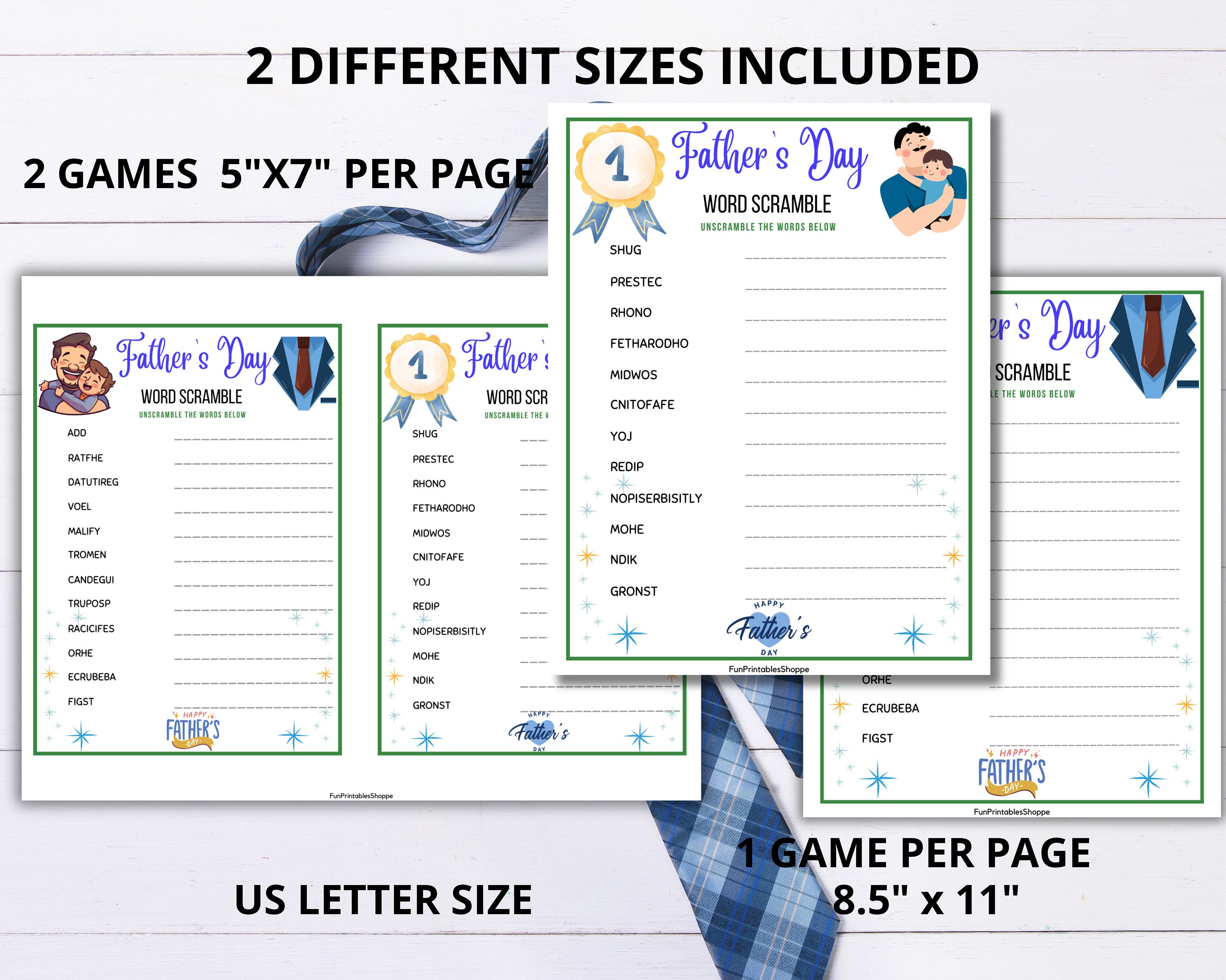 Father's Day Unscramble ,father's Day Word Scramble,father's Day Games ...
