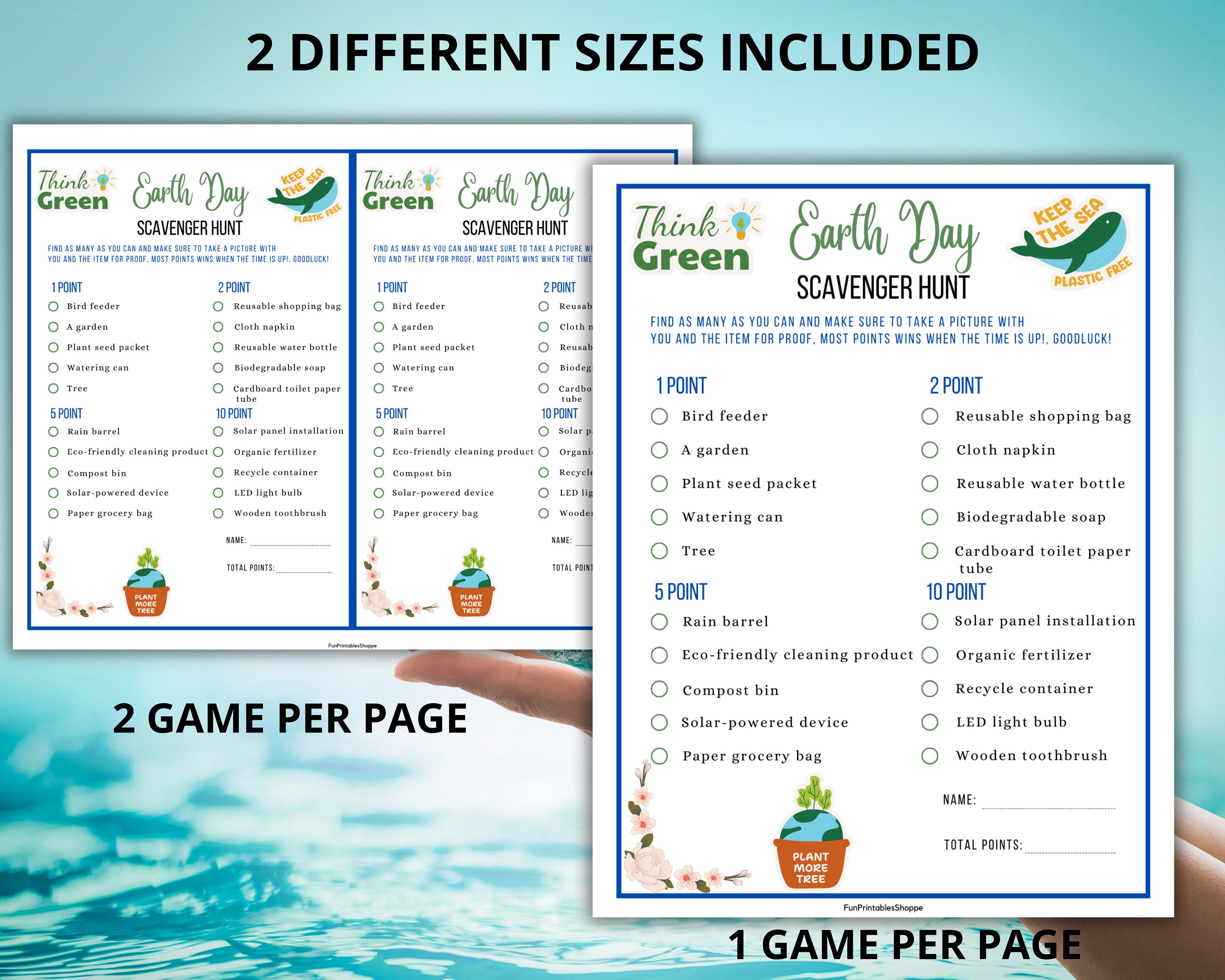 Earth Day Scavenger Hunt Game,spring Games,earth Day Activities, Adults ...