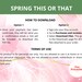 Spring This or That, Would You Rather Spring, Family Reunion Games, Ice ...