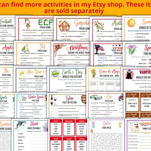Popcorn Trivia Game,popcorn Quiz Game,food Trivia,popcorn Bar Activity ...