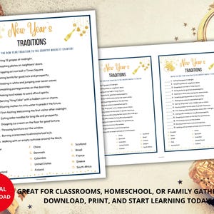 New Year's Eve Tradition Game,new Year Tradition Around the World, New ...