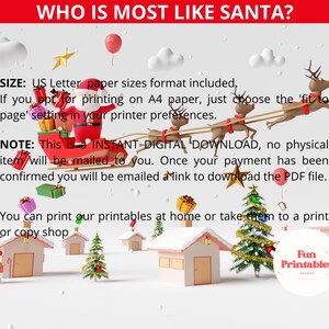 Who is More Like Santa,who is Most Like Santa,christmas Quiz,who is ...