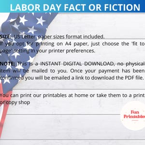 Labor Day Fact or Fiction,labor Day Trivia,american Trivia,trivia ...