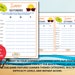 Summer Scattergories Game,summer Family Reunion,summer Fun Game,summer ...
