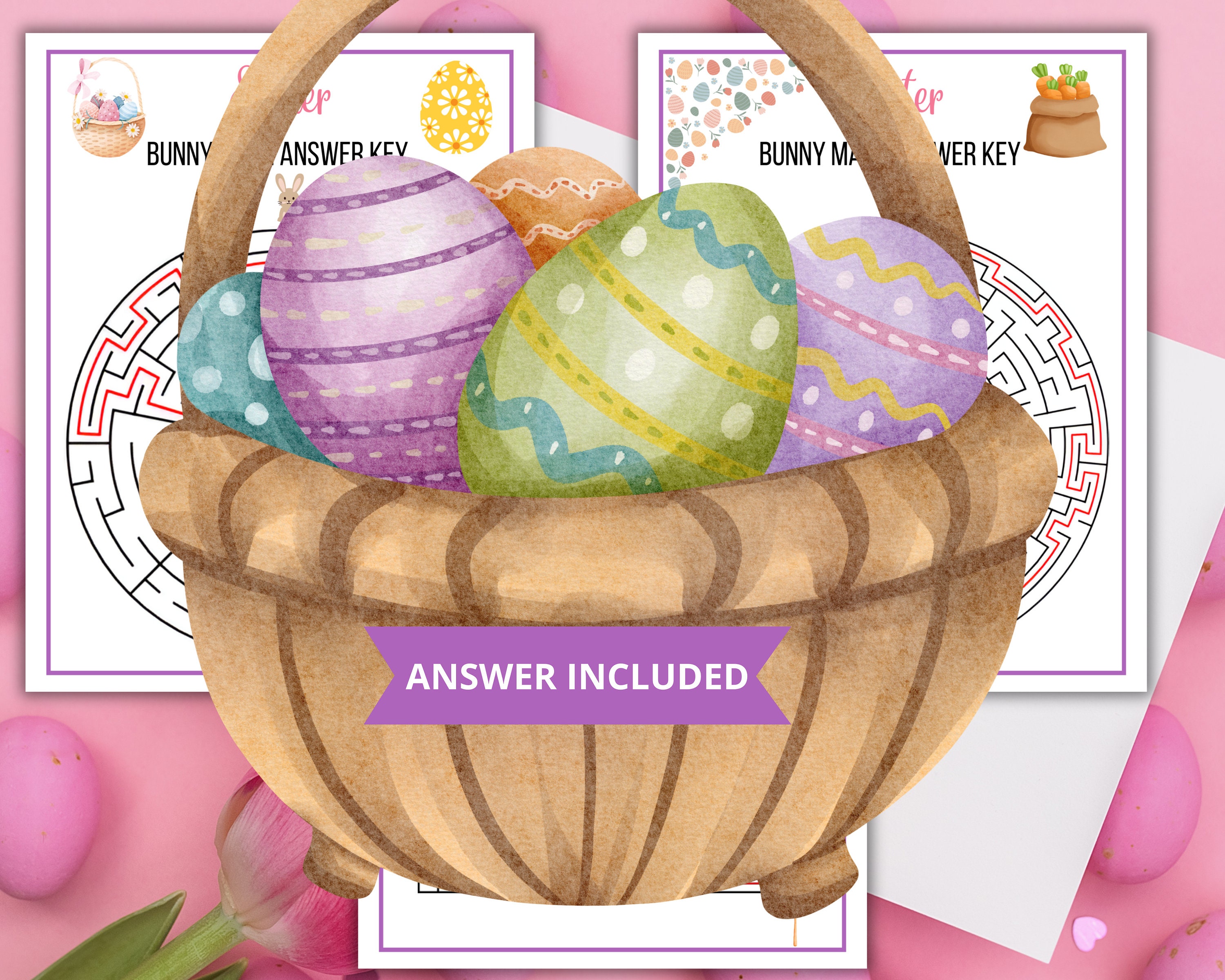 Easter Maze Printable, Easter Games, Easter Activities for Kids,indoor ...