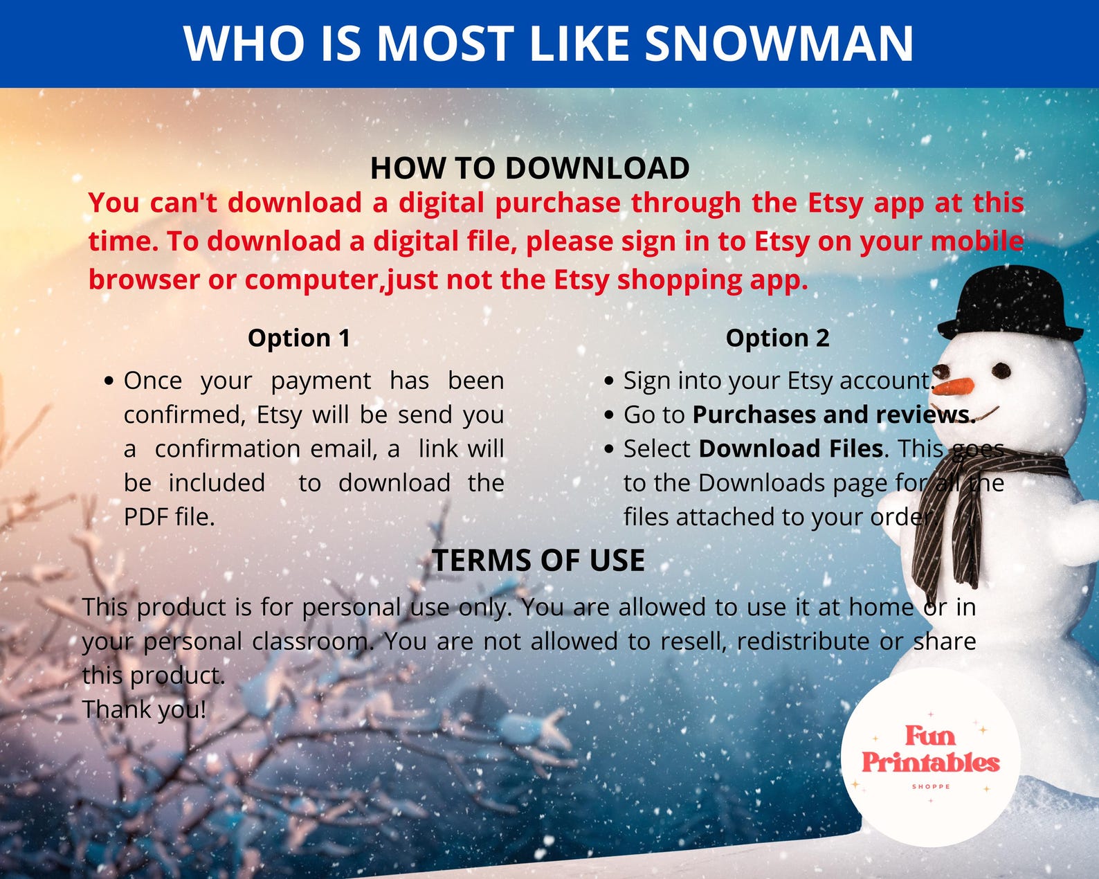 Who is Most Like a Snowman,snowday Trivia Game,who is Most Like Frosty ...
