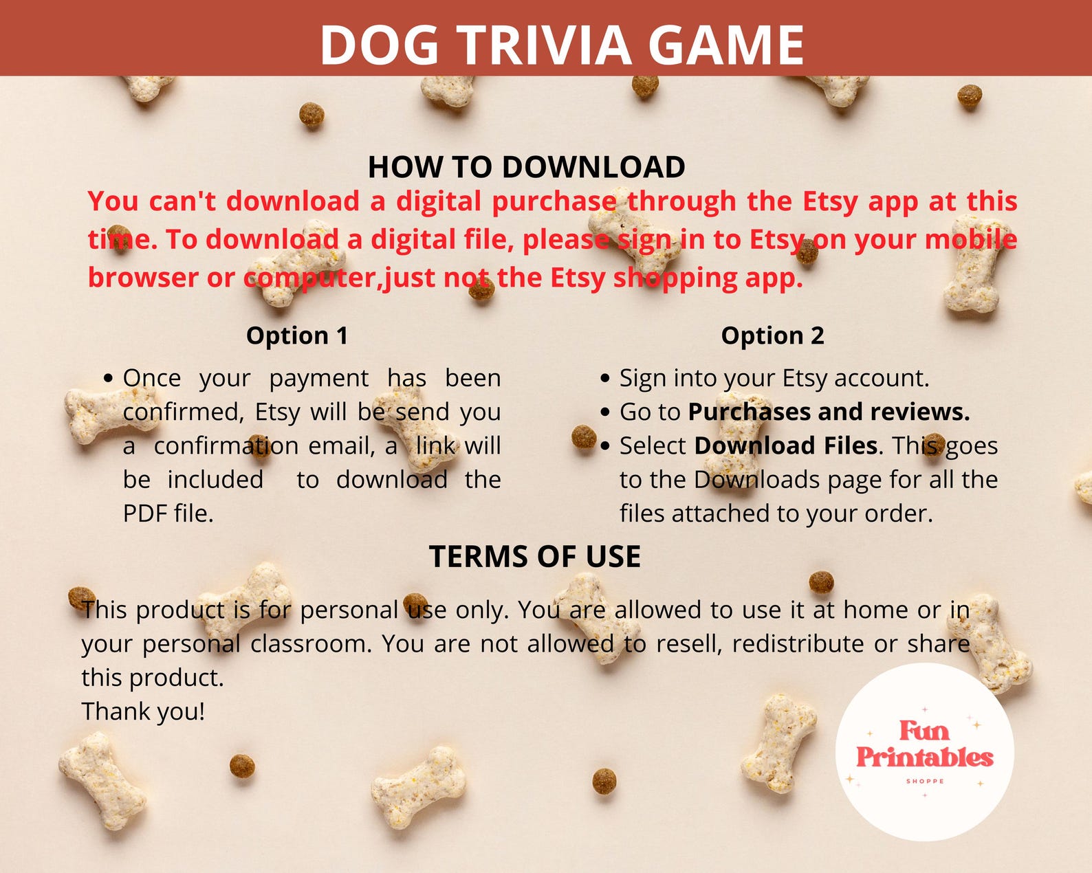 Dog Trivia Game,pets Trivia Game,animal Trivia,dog Party Game,pets ...