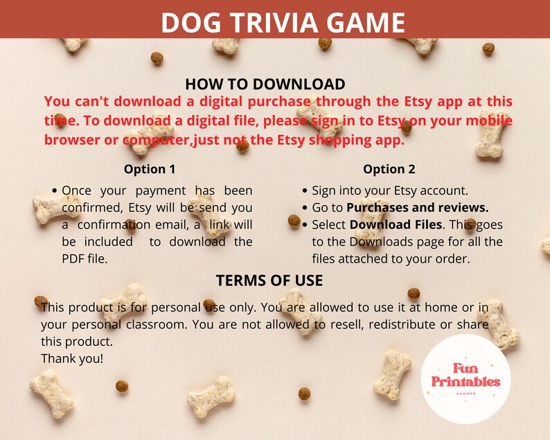 Dog Trivia Game,pets Trivia Game,animal Trivia,dog Party Game,pets ...
