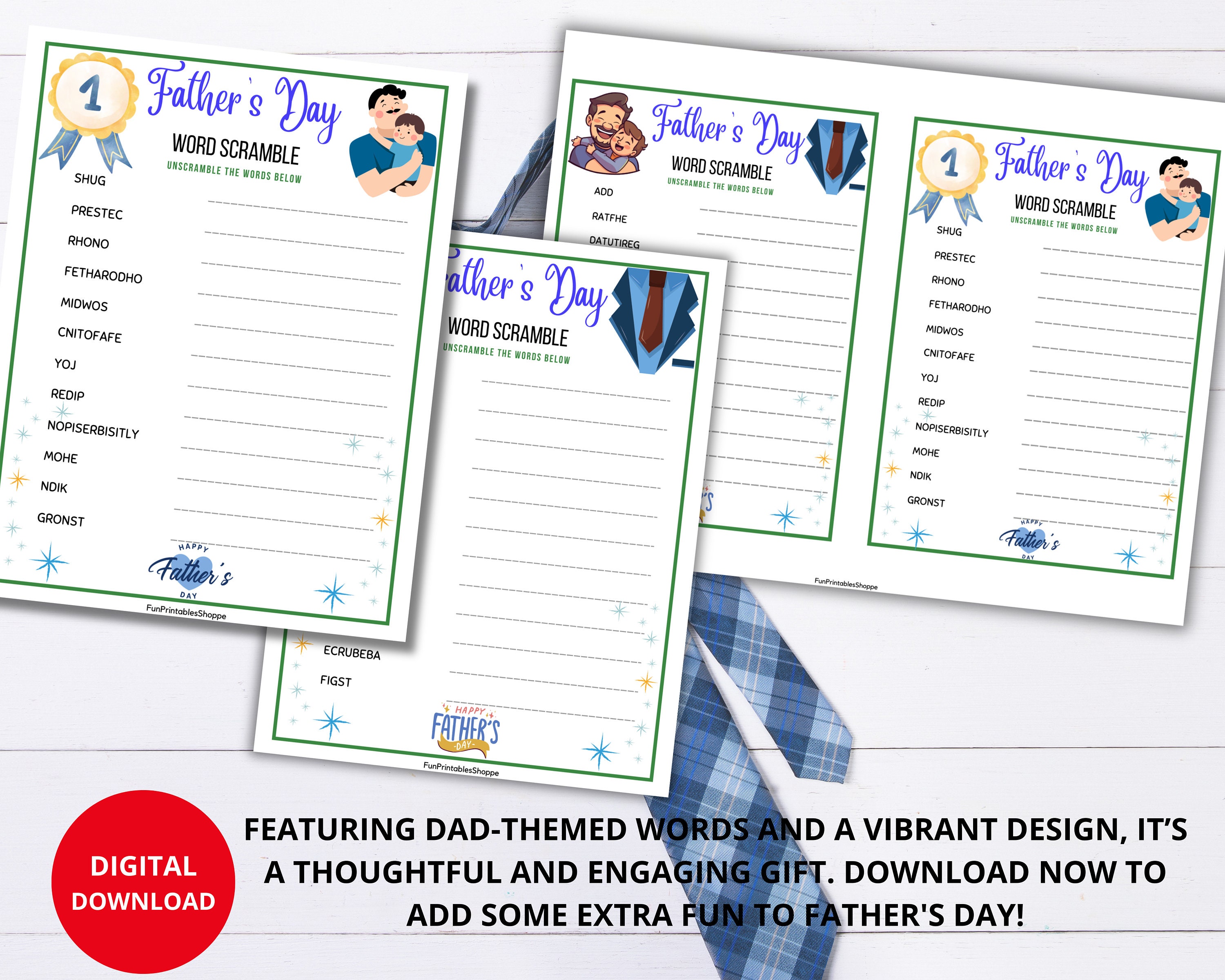 Father's Day Unscramble ,father's Day Word Scramble,father's Day Games ...