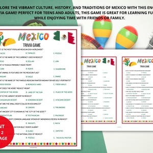 Mexico Trivia Game,mexican History Questions,mexico Quiz,mexican ...