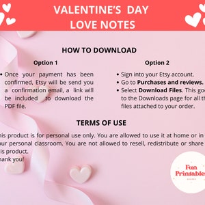 Printable Love Notes, Reasons I Love You, Love Note Box, Romantic Mini ...