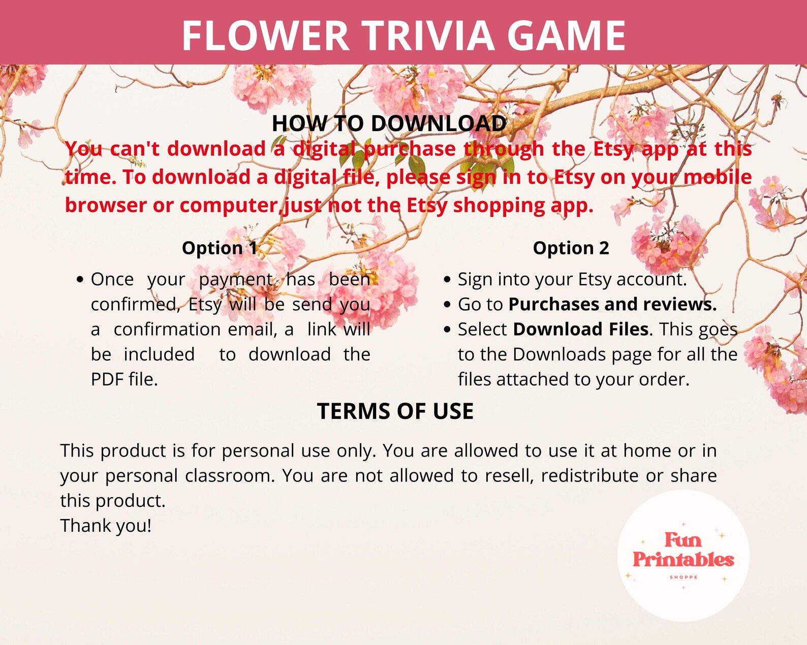 Flower Trivia,spring Trivia,flower Quiz,spring Quiz,flower Party Trivia ...
