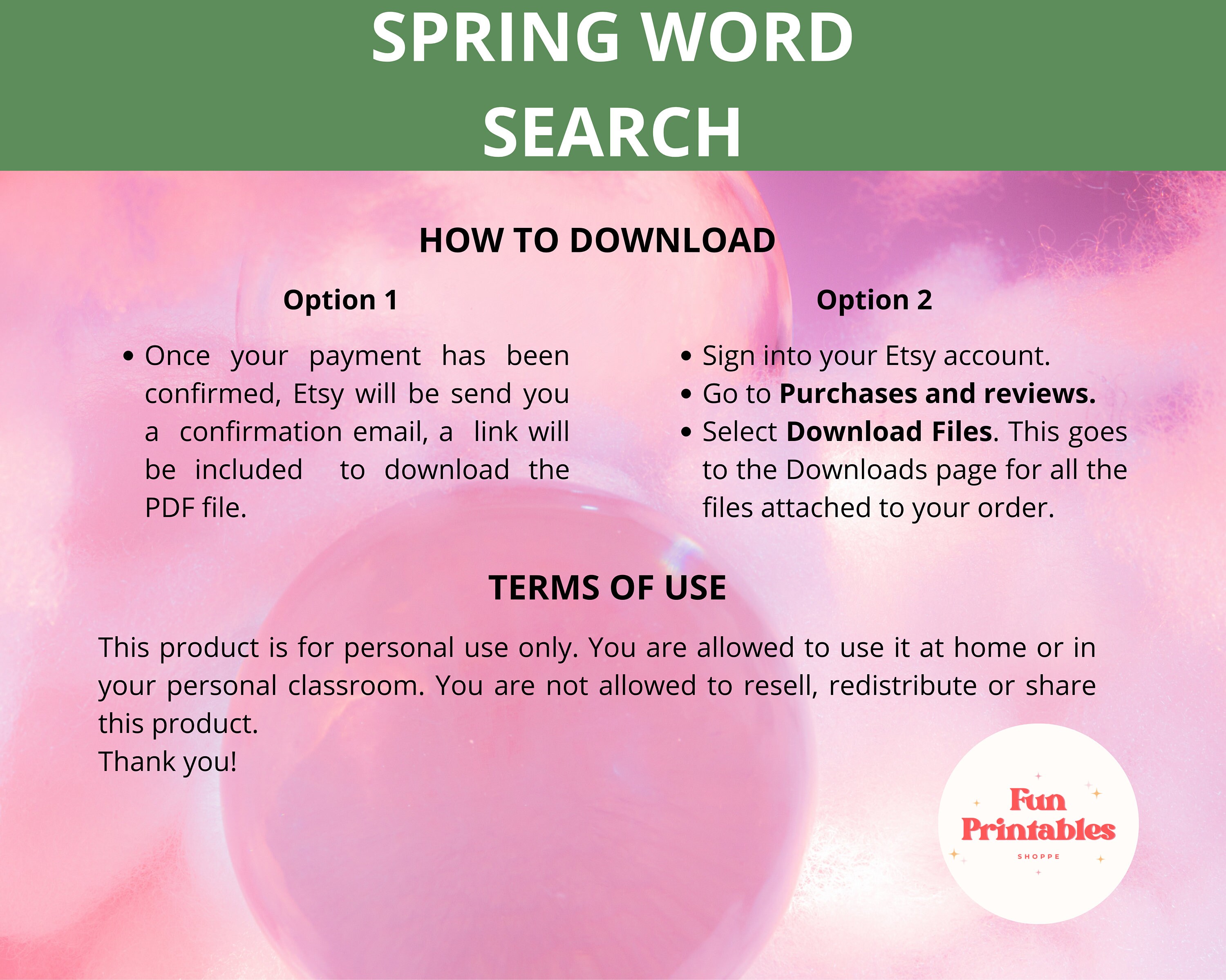Spring Word Search, Springtime Printable Games, Spring Activities, Word ...