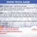 Snow Trivia,winter Trivia,snow Activity,winter Quiz,christmas Trivia ...