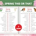 Spring This or That, Would You Rather Spring, Family Reunion Games, Ice ...