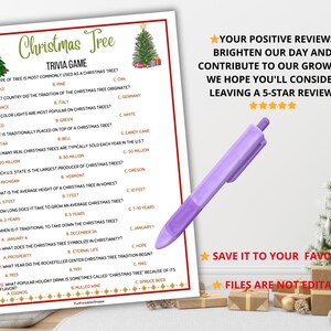Christmas Tree Trivia,christmas Trivia,christmas Tree Quiz,holiday ...