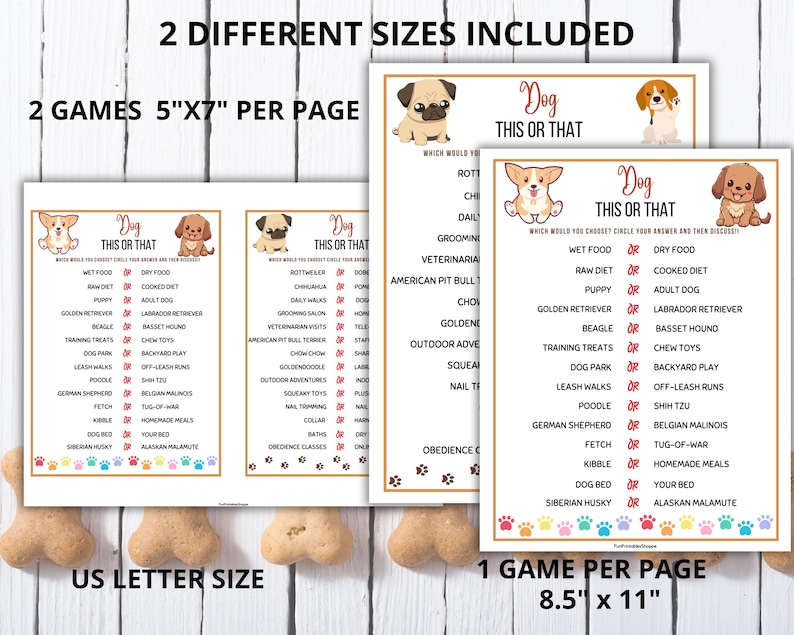 Dog This or That,dog Party Games,dog Activity,fun Pets Games,dog ...