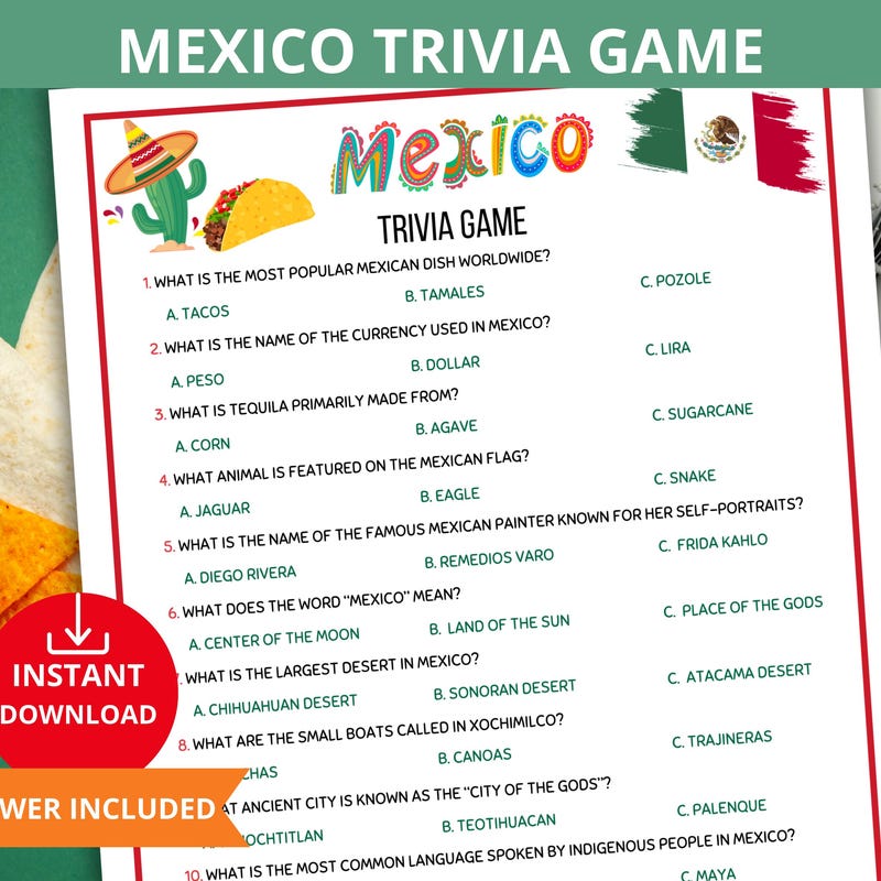 Mexican Food History - Etsy
