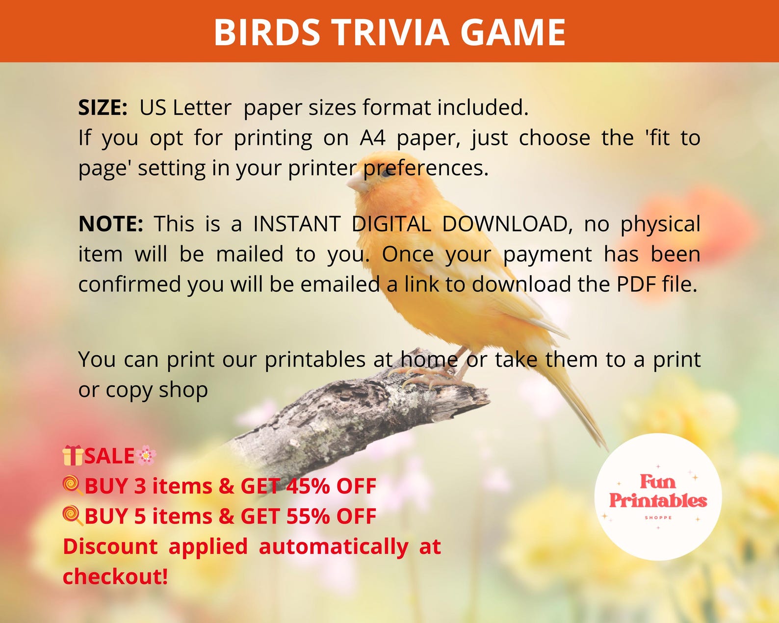 Bird Trivia Game,birds Quiz,animal Trivia,zoo Trivia,wildlife Quiz ...