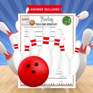 Bowling Trivia Game,sports Trivia,bowling Party,sports Quiz,bowling ...