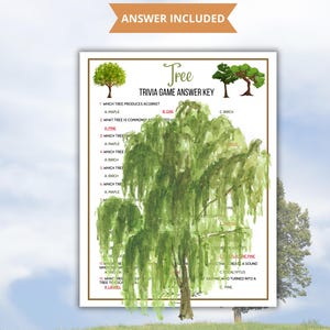 Tree Trivia Game,nature Trivia,tree Quiz,teen Party Games,plant Trivia ...