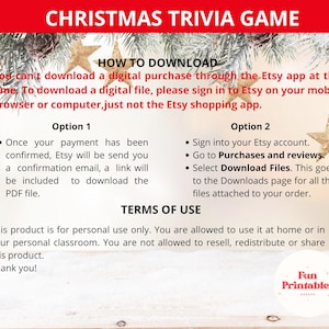 Christmas Trivia Game,holiday Trivia Questions,fun Christmas Quiz ...