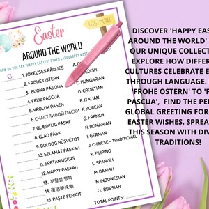 Easter Around the World, Easter Words, Printable Easter Games, Easter ...