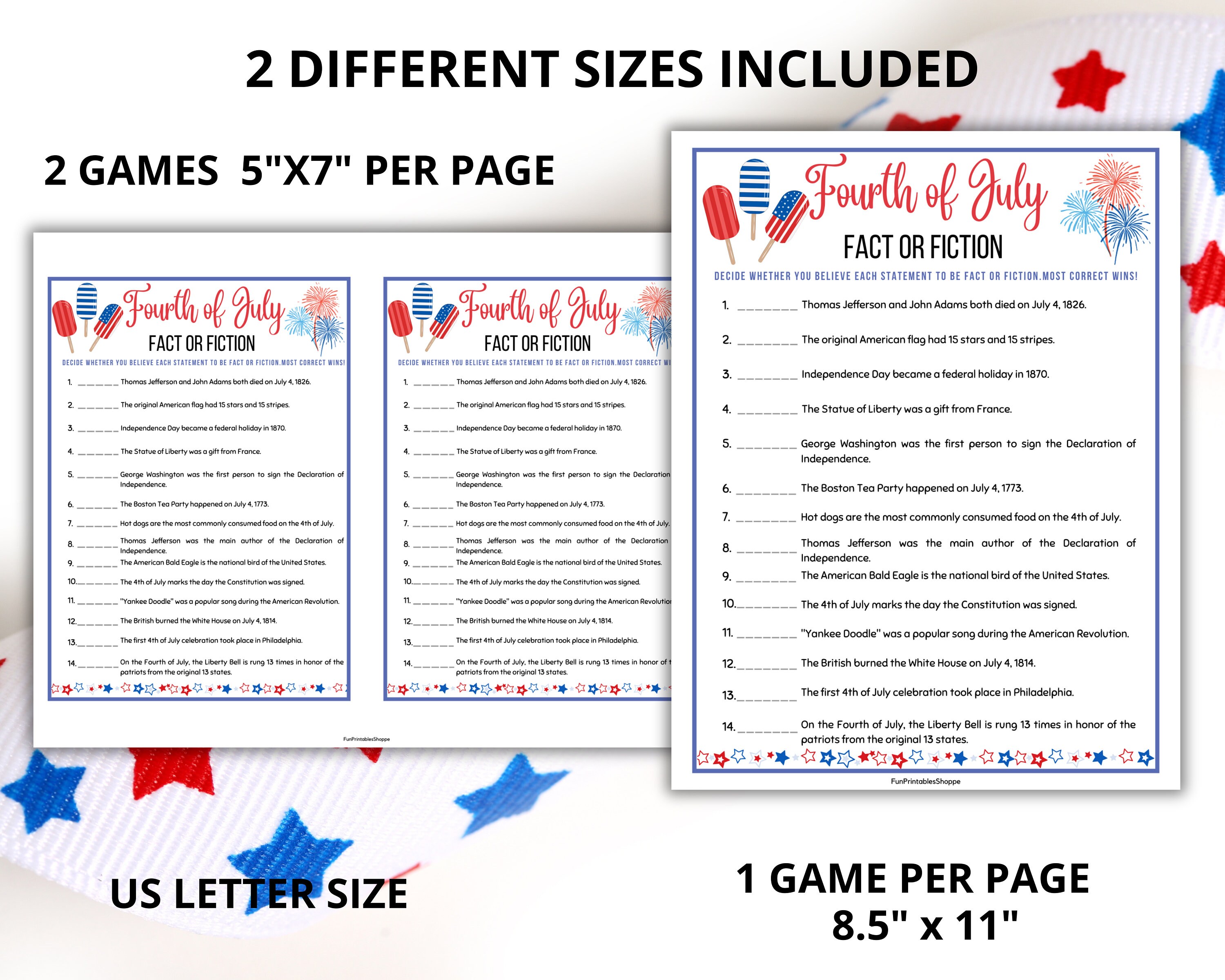 4th of July Fact or Fiction,july 4th Fact or Fiction,independence Day ...