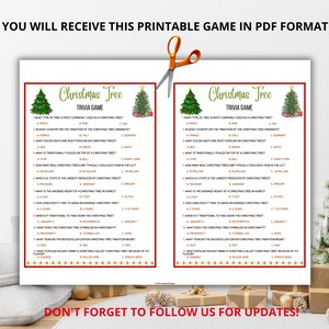 Christmas Tree Trivia,christmas Trivia,christmas Tree Quiz,holiday ...