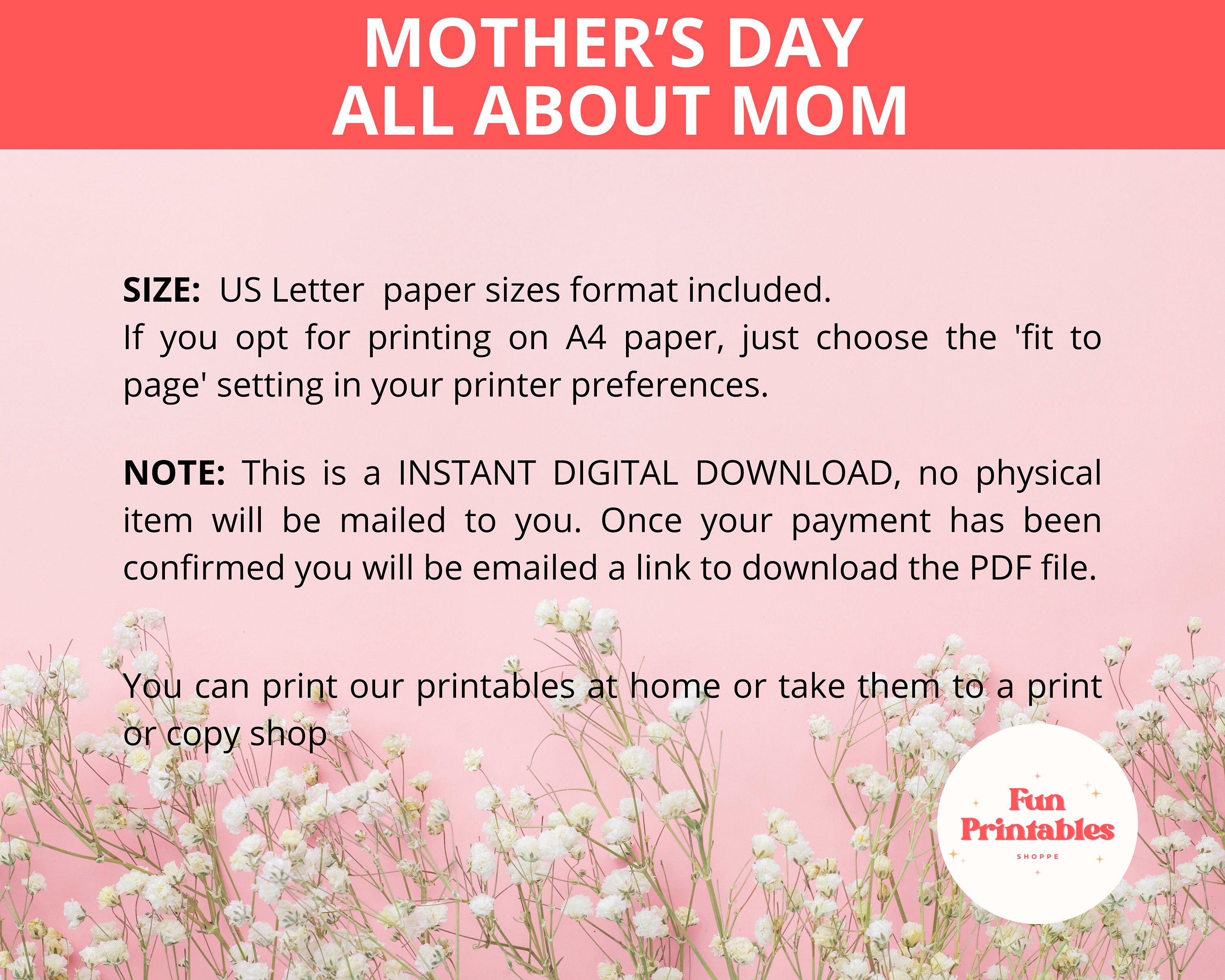 All About Mom Quiz,all About My Momma,mommy,mother's Day Printable Game ...