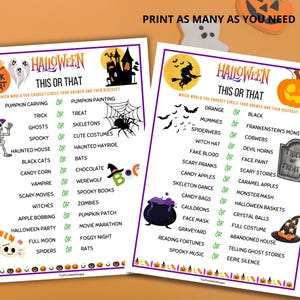 Halloween Would You Rather,halloween This or That Game,halloween Party ...
