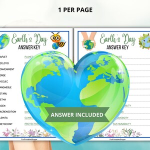 Earth Day Word Scramble Game, Earth Day Activity,spring Games ...