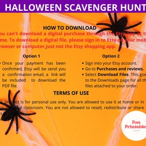 Halloween Photo Scavenger Hunt,outdoor Scavenger Hunt,fun Halloween ...