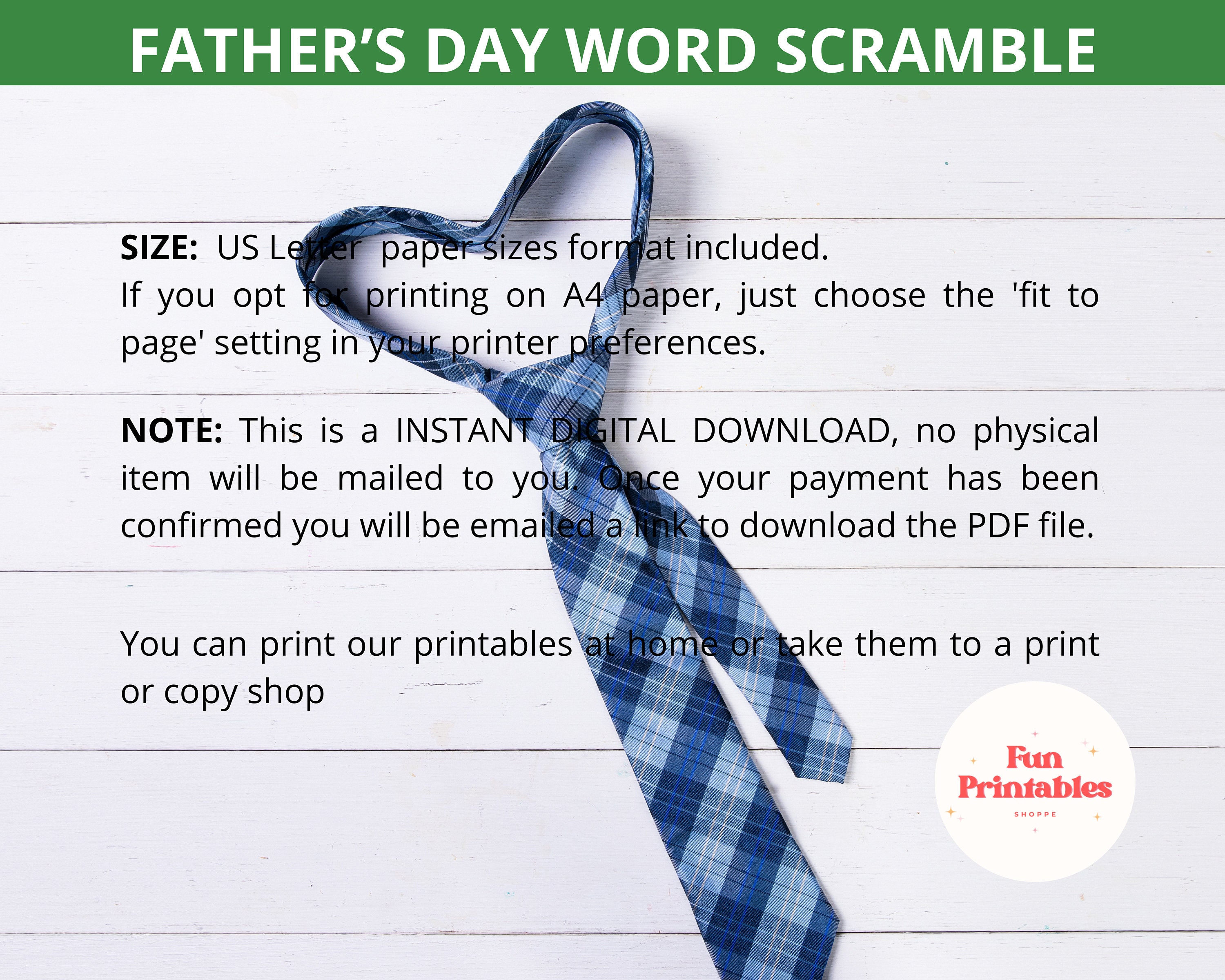 Father's Day Unscramble ,father's Day Word Scramble,father's Day Games ...